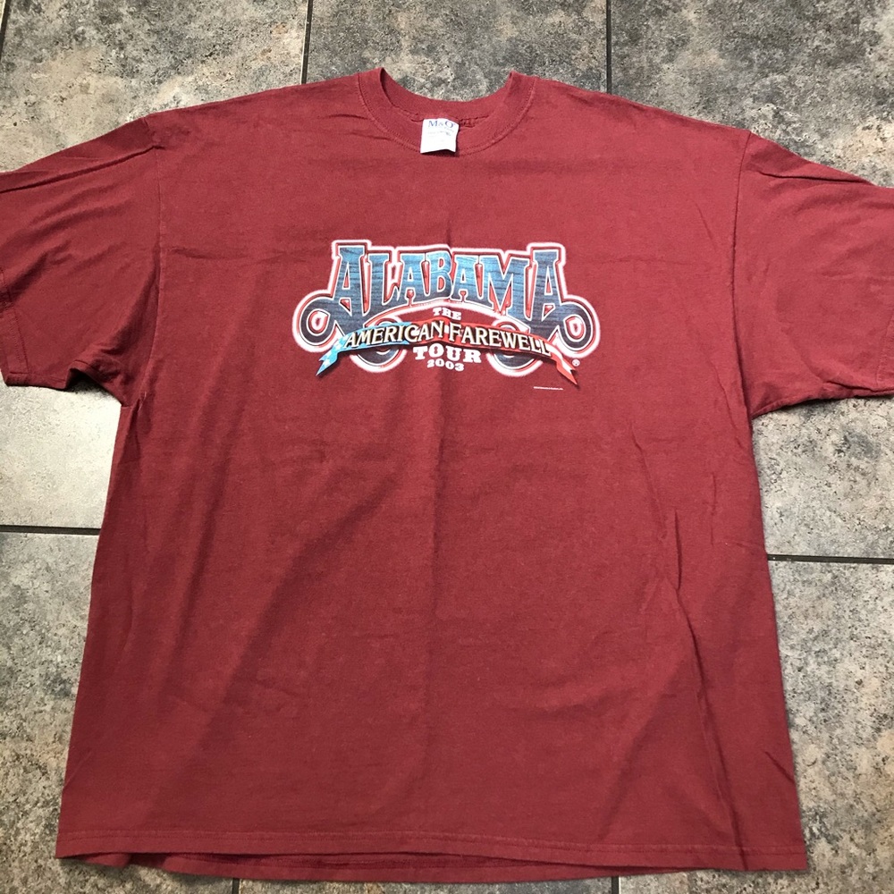 Vtg 2003 Alabama Band American Farewell Tour S/S T-Sh… - Gem